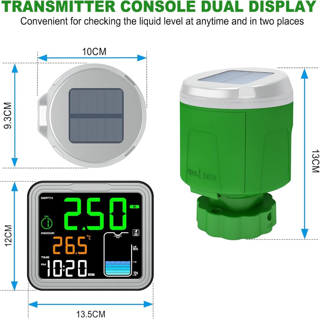 FT-0024 8 or 16 channel Wireless Ultrasonic Tank Liquid Level Meter ...